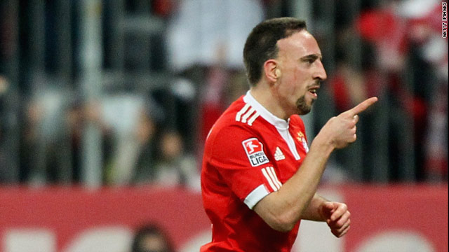 Ribery strike lifts Bayern Munich to summit of Bundesliga - CNN.com