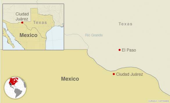 Ciudad Juarez Map Usa
