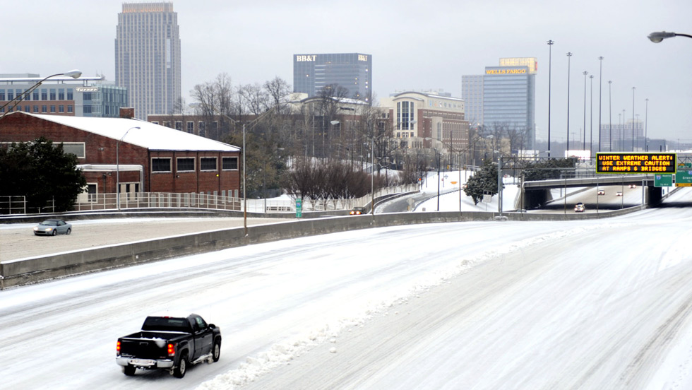 Photos: Southern snow