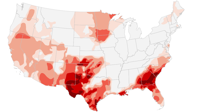 Animated map: U.S. drought in 2012