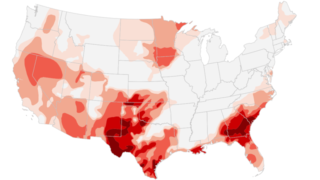 Animated map: U.S. drought in 2012