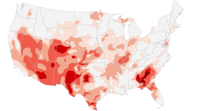 Animated map: U.S. drought in 2012