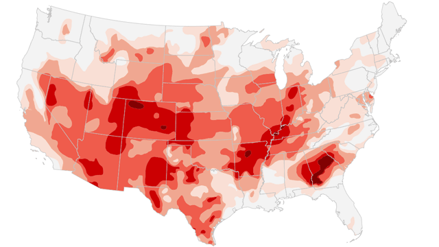 Animated map: U.S. drought in 2012