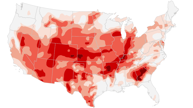 Animated map: U.S. drought in 2012