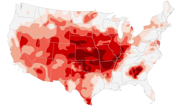 Animated map: U.S. drought in 2012