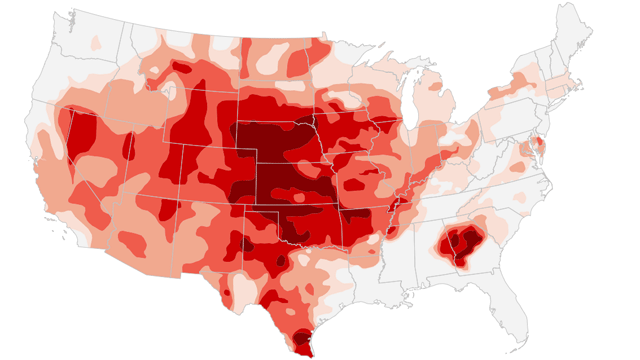 Animated map: U.S. drought in 2012