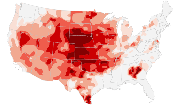 Animated map: U.S. drought in 2012