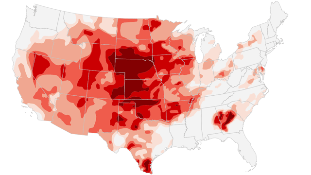Animated map: U.S. drought in 2012