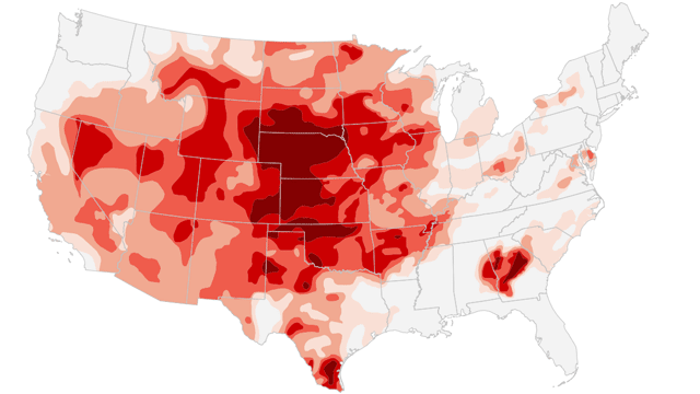 Animated map: U.S. drought in 2012