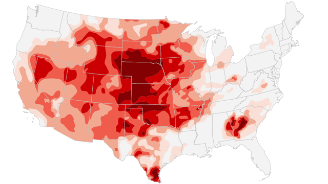 Animated map: U.S. drought in 2012
