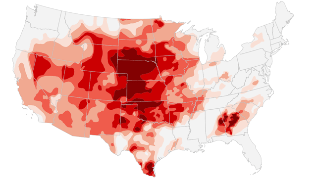 Animated map: U.S. drought in 2012